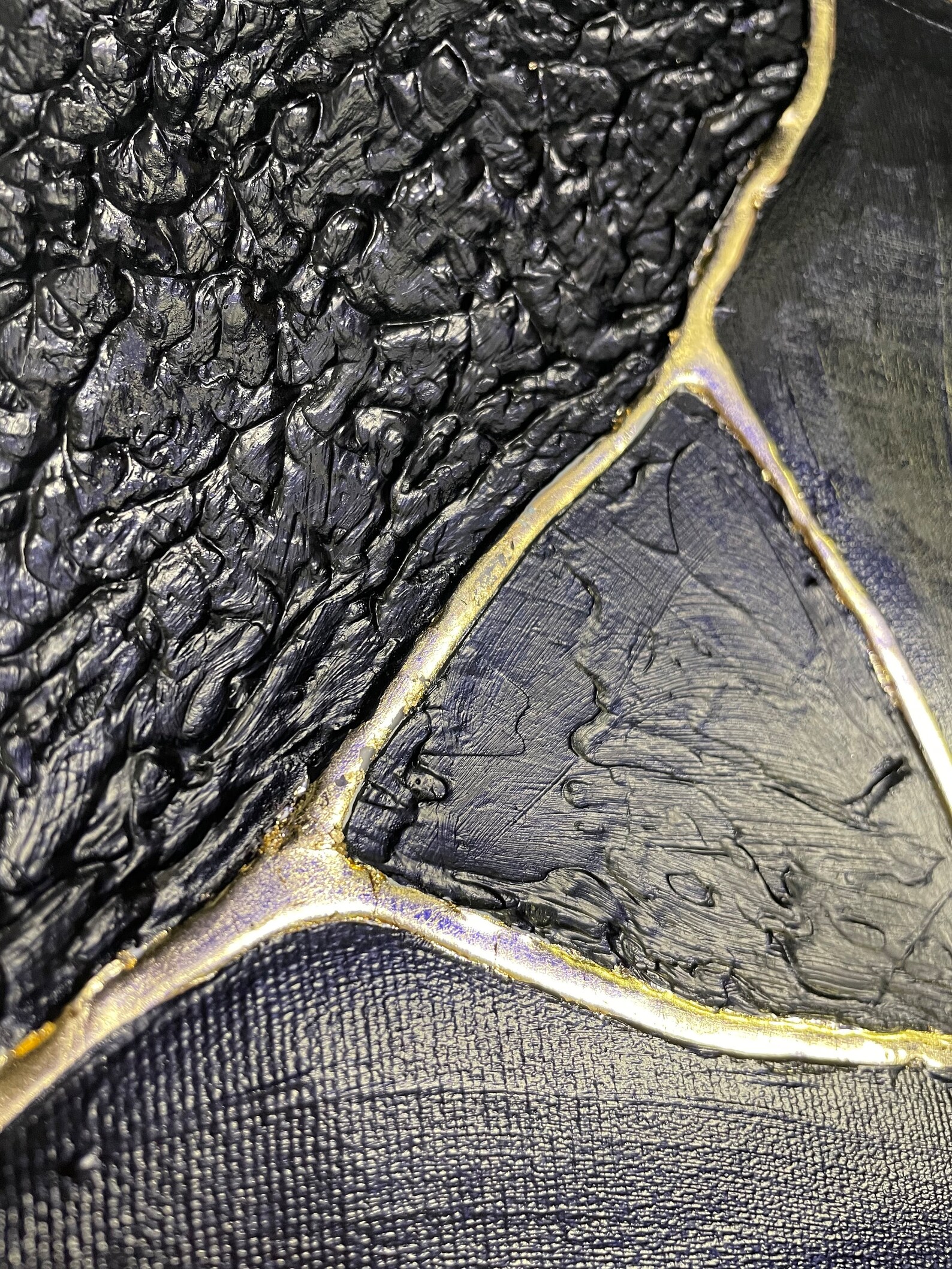 Kintsugi Art, Japan Wall Art, Kintsugi Painting, Plaster Wall Art ...