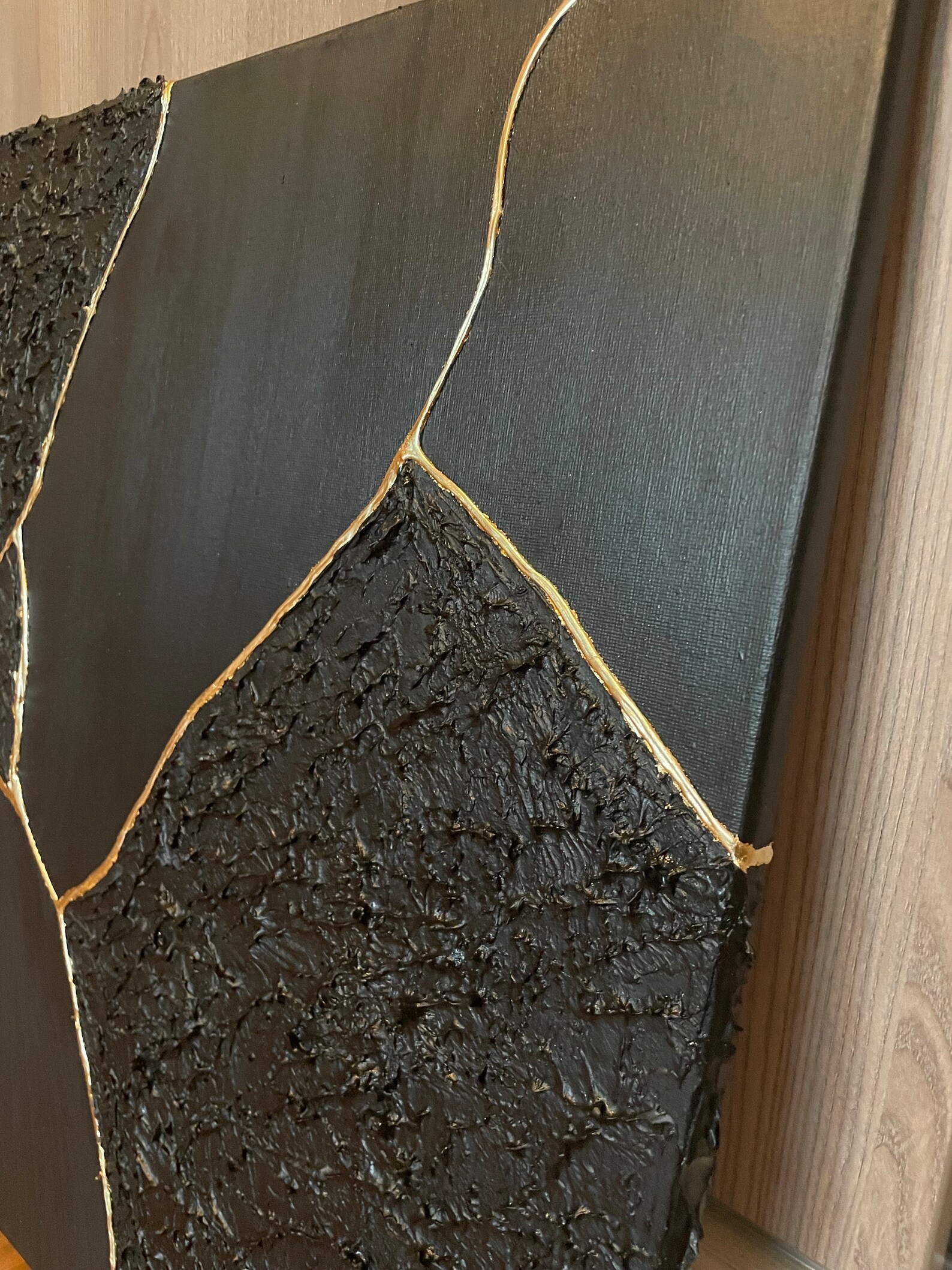 Kintsugi Art Japan Wall Art Kintsugi Painting Plaster Wall - Etsy