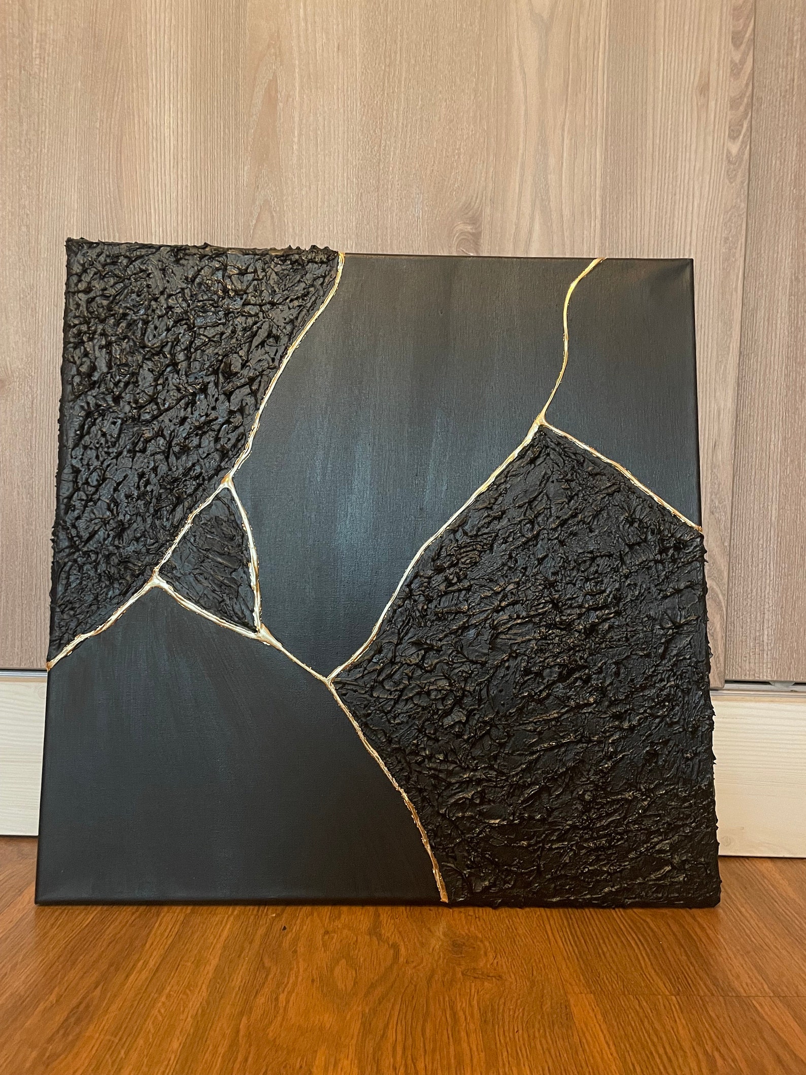 Kintsugi Art Japan Wall Art Kintsugi Painting Plaster Wall - Etsy