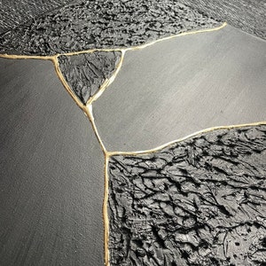 Kintsugi Art, Japan Wall Art, Kintsugi Painting, Plaster Wall Art ...