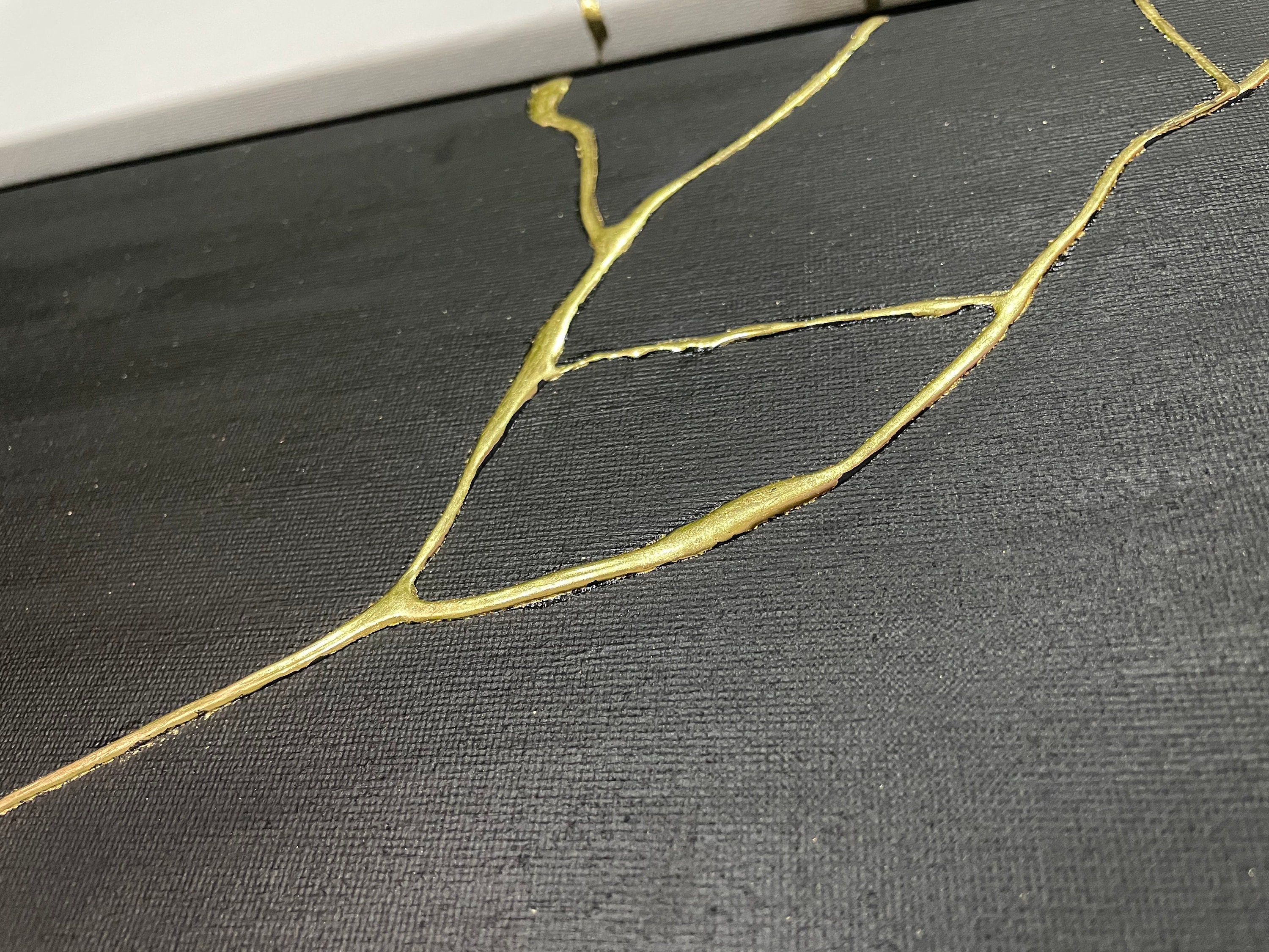 Kintsugi Wall Art, Two Piece Wall Art, Set of Two Wall Art, Minimal ...