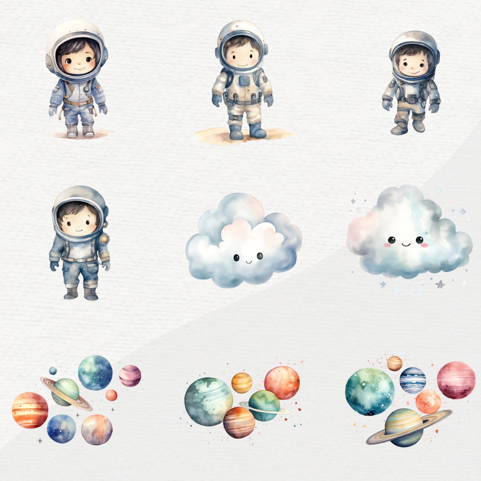 Clipart, Space, Rocket, Astronaut, Planets, 53 PNG Files, Transparent ...