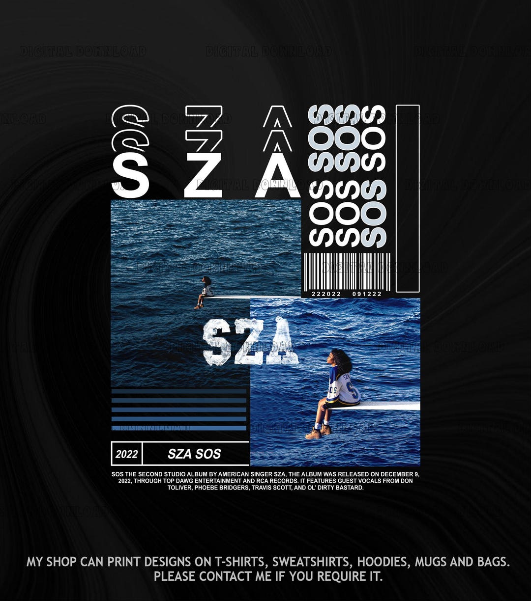 S.Z.A SOS PNG, Sza Full Tracklist Png, Sos Full Tracklist Png File ...