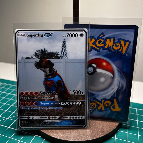 Custom Pokemone Card - Etsy