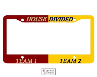 House Divided License Plate Frame - Etsy