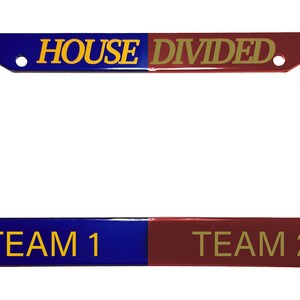House Divided License Plate Frame - Etsy