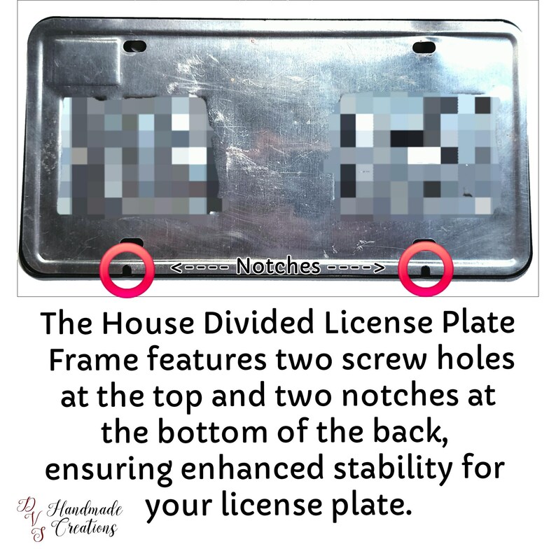 House Divided License Plate Frame - Etsy