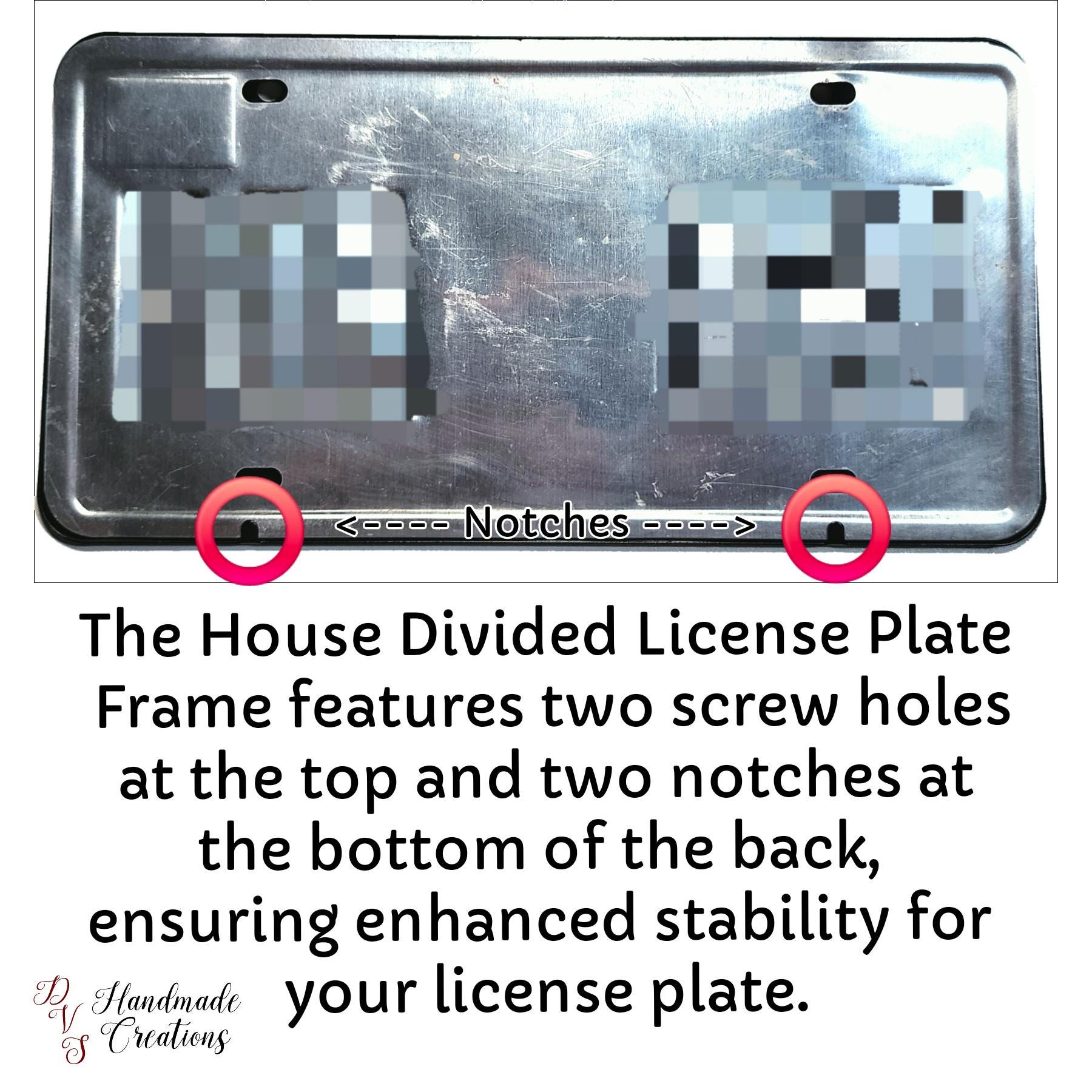 House Divided License Plate Frame - Etsy