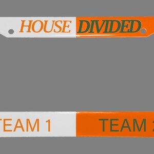 House Divided License Plate Frame - Etsy