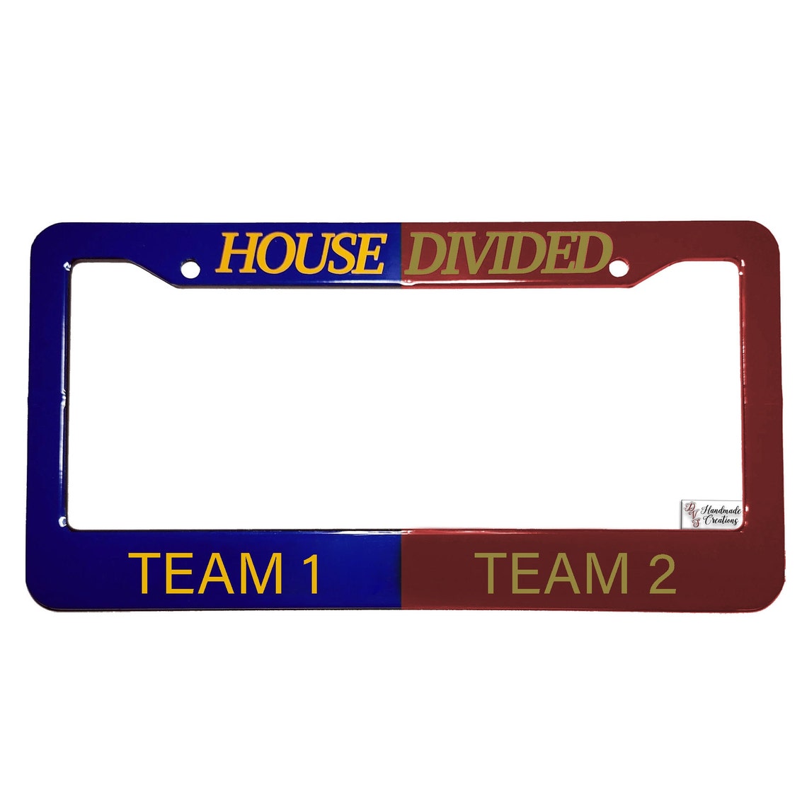 House Divided License Plate Frame - Etsy