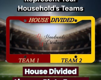 House Divided License Plate Frame - Etsy