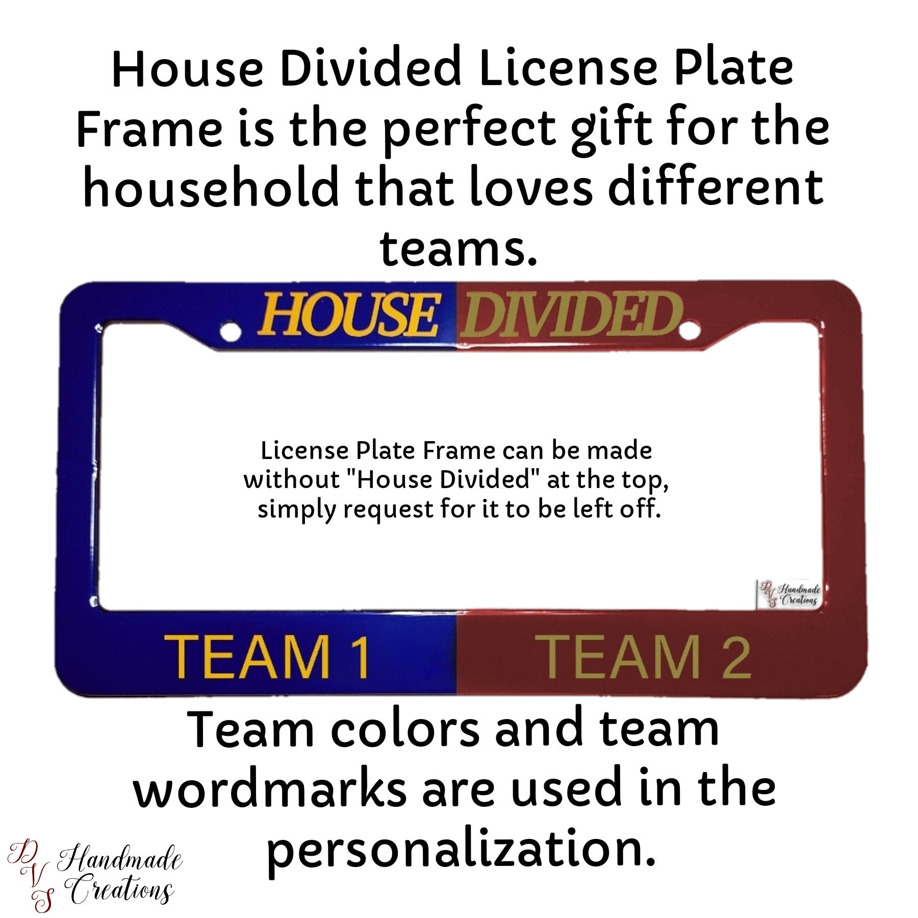 House Divided License Plate Frame - Etsy