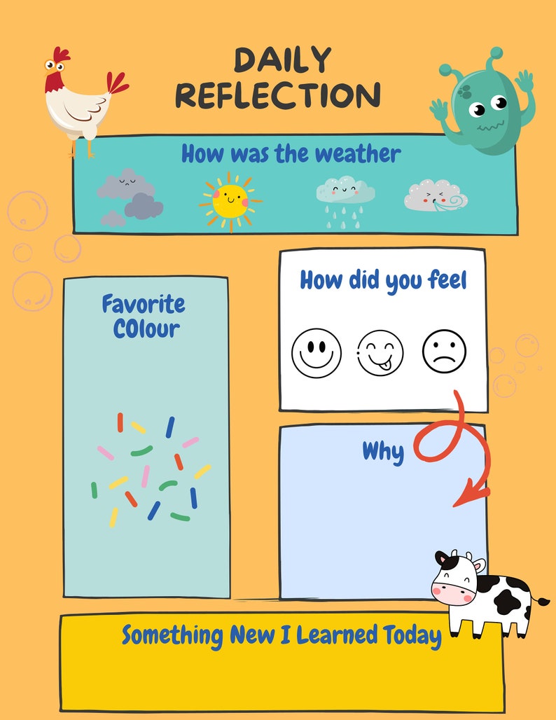 Kids Feelings Chart, Printable Kids, Activity for Young Kids, Kids ...