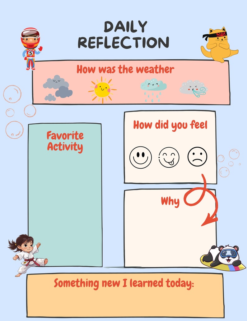 Kids Feelings Chart, Printable Kids, Activity for Young Kids, Kids ...
