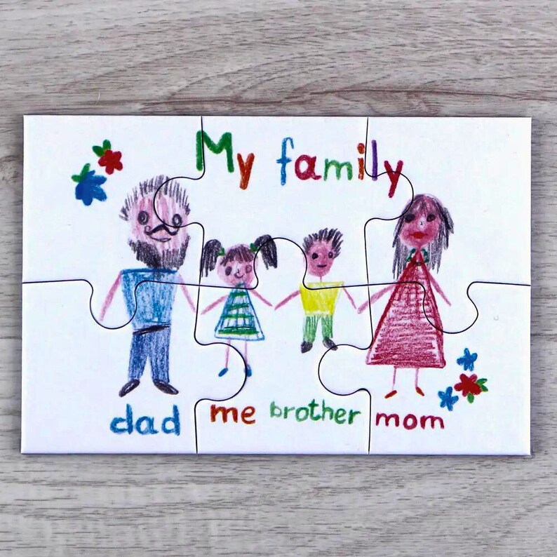 Blank White Card Puzzles for Drawing, Painting or Writing. Education ...