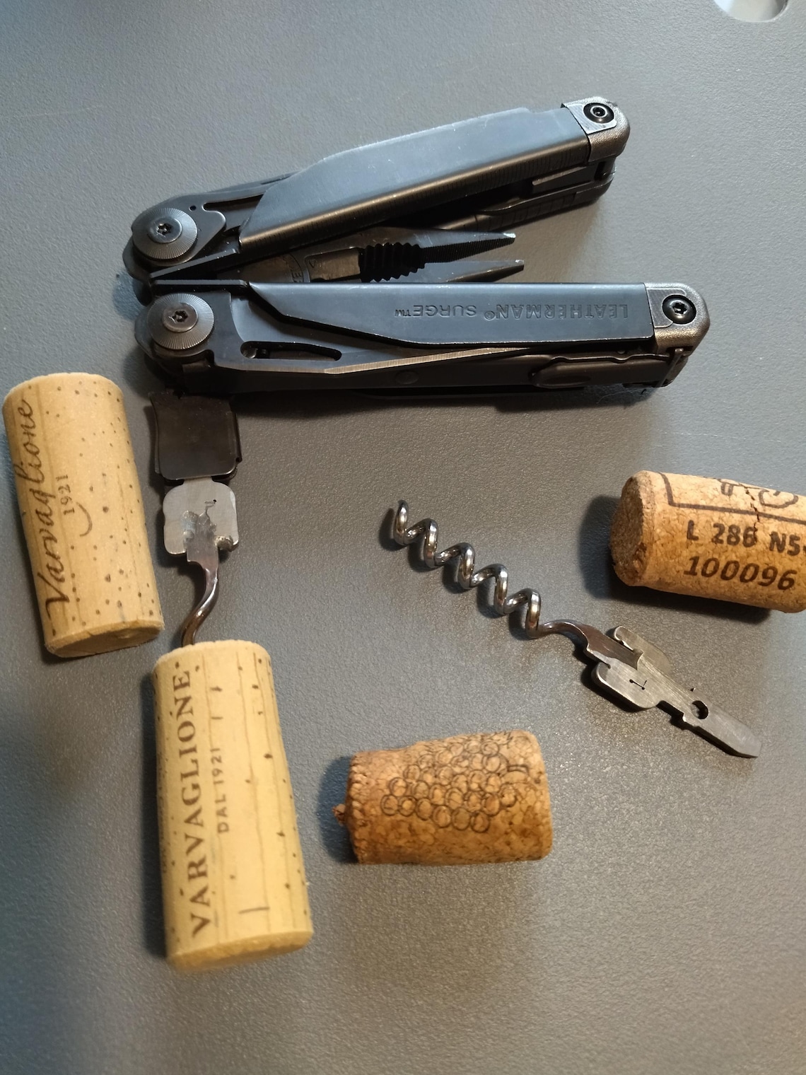 Tool Kit for Leatherman Surge. Corkscrew. Hook. Fork. Shekelmaker. Inch ...