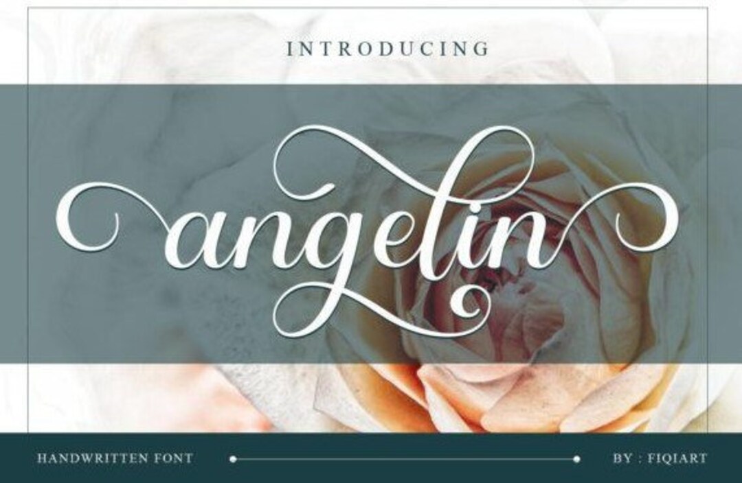 Angelin Font, Calligraphy Font, Handwritten Font, Wedding Font, Modern ...