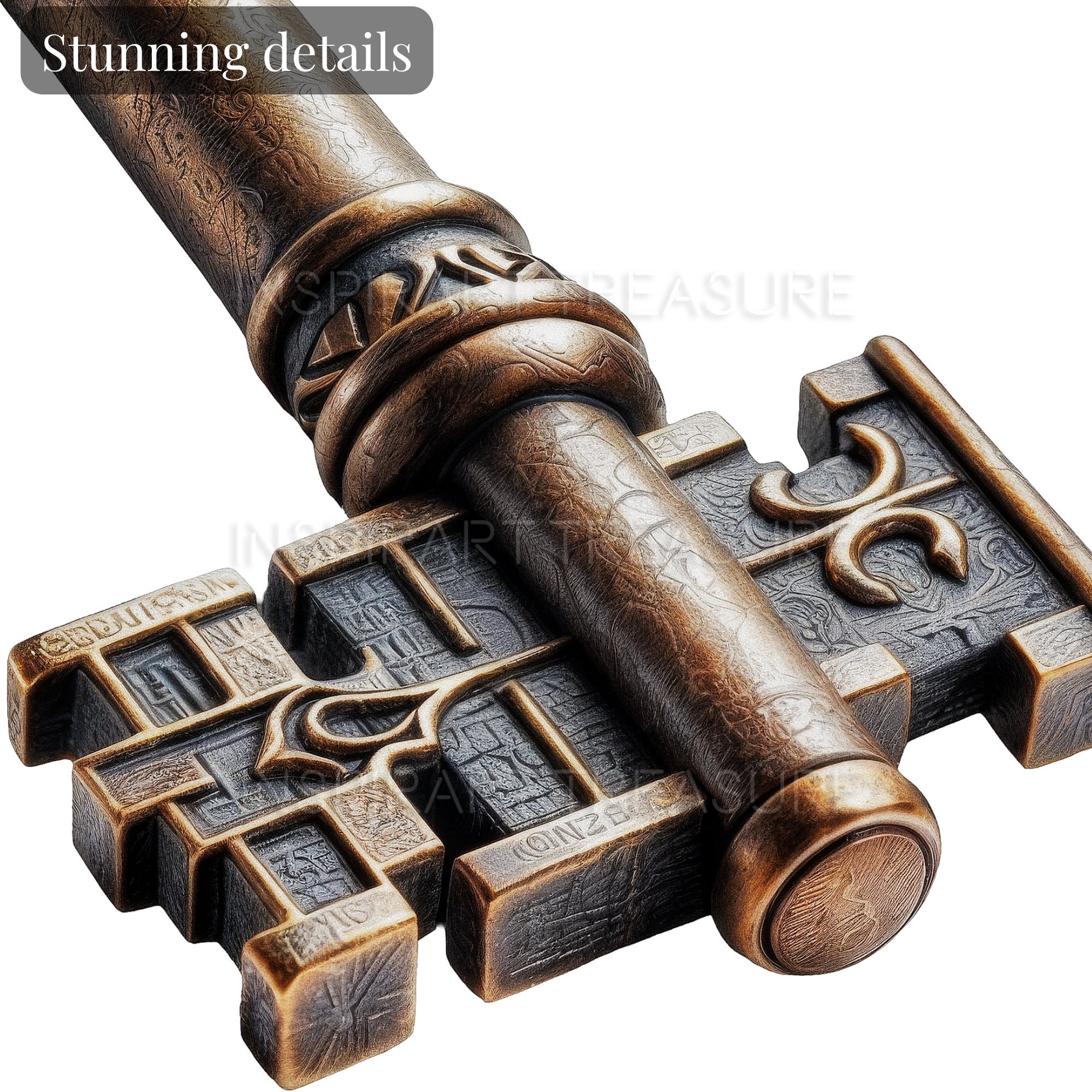 Mystical Key Clipart Antique Key Printable Art Rustic Gate Key Clipart ...