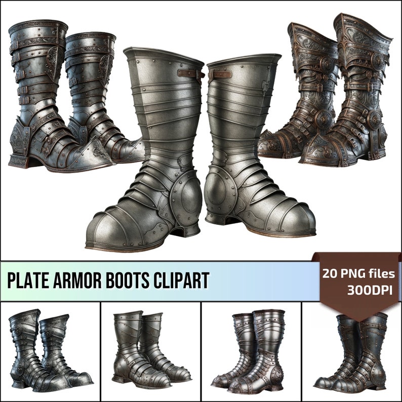 Plate Armor Boots Clipart Armored Boots Clipart Medieval Knight Armor ...