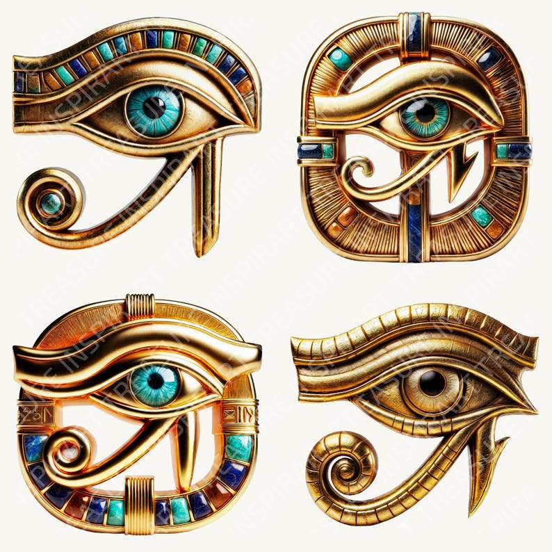 Eye of Horus PNG Iron Gold Eye of Horus Silver Ancient Egyptian ...