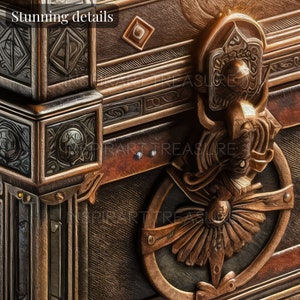 Mystical Box Clipart, Fantasy Travel Box Mystical Gifts PNG Box, DIY ...