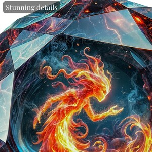 Fire Elemental Gemstone Clipart Fire Element Crystal Gemstones PNG ...