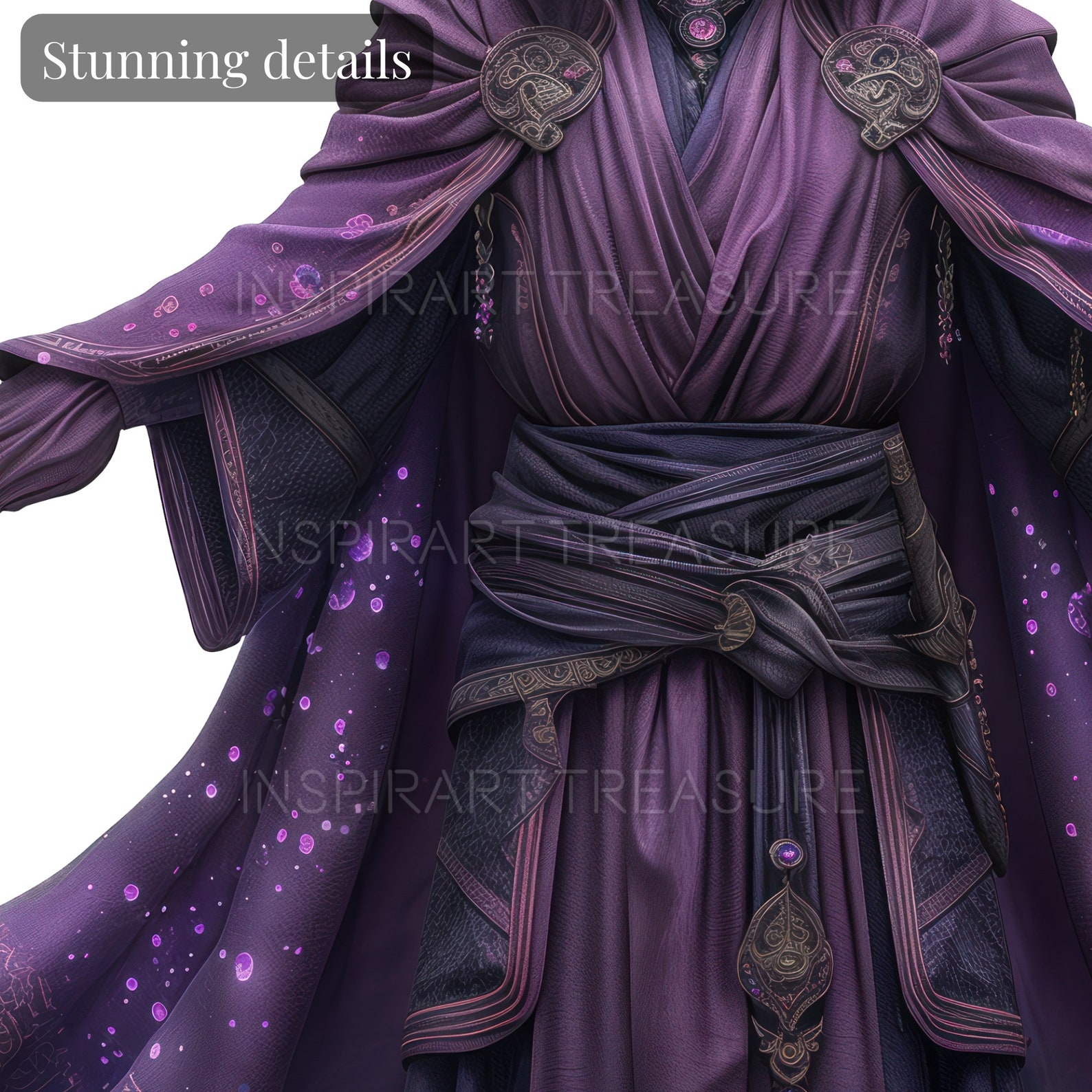 Cloak Medieval Wizard Robe Clipart, Priest Habit Magic Ceremonial Robe ...