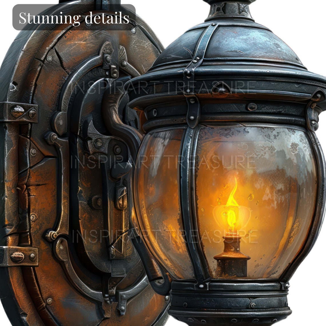 Wall Lamp Clipart Wall Candle Holder Lantern Clipart Artwork Lighting ...