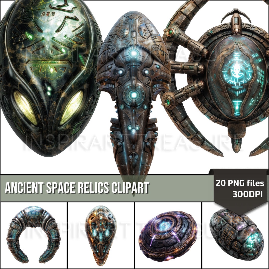 Space Ancient Relics Clipart, Alien Mysterious Artefact PNG Art ...
