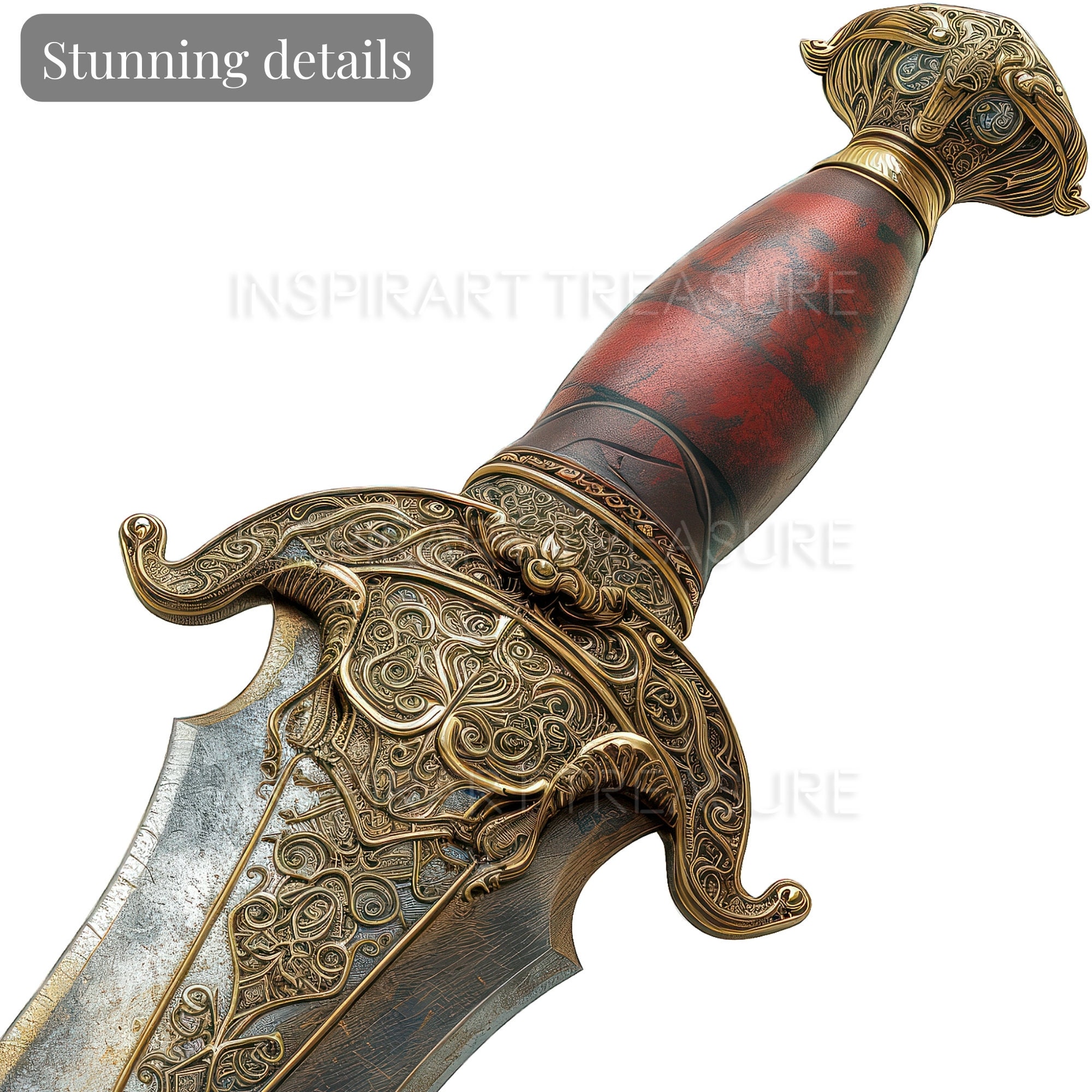 Fantasy Dagger Clipart Bundle, Medieval Dagger Designs for DIY Projects ...