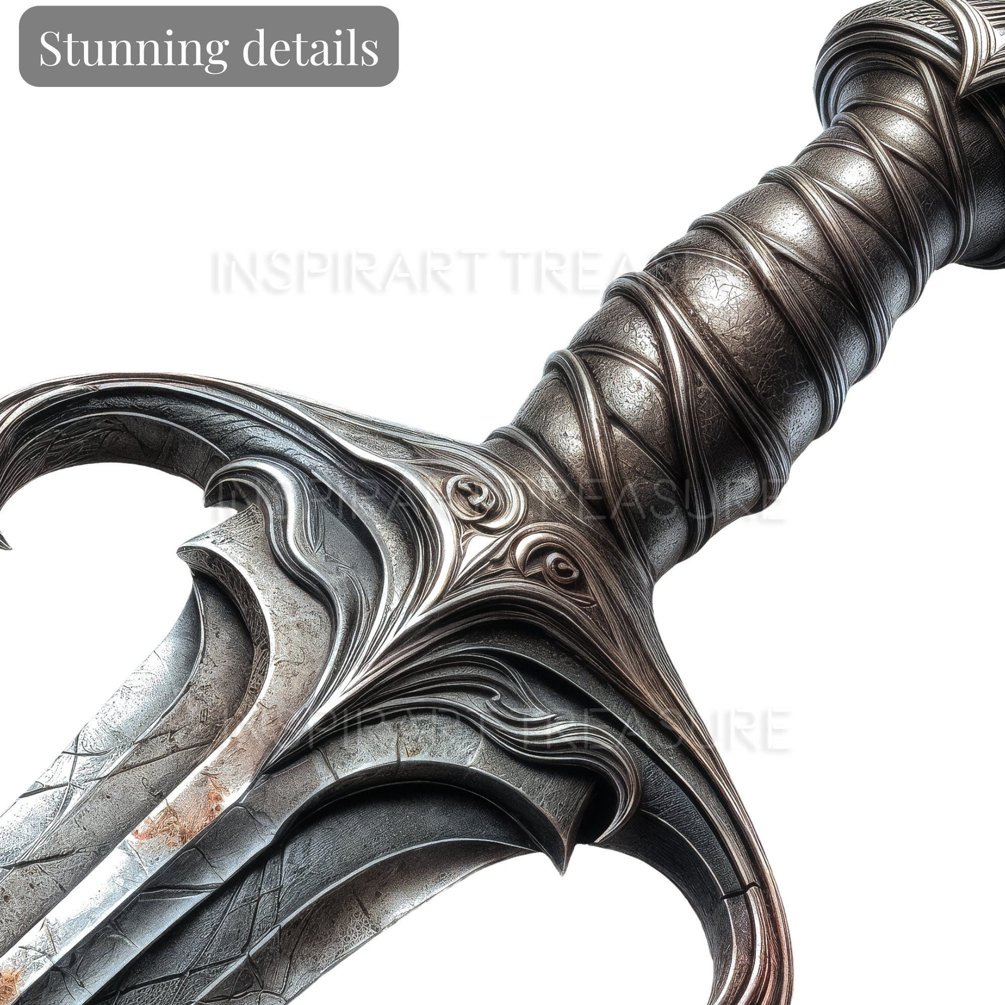 Fantasy Iron Dagger Clipart Bundle, Medieval Dagger Designs for DIY ...