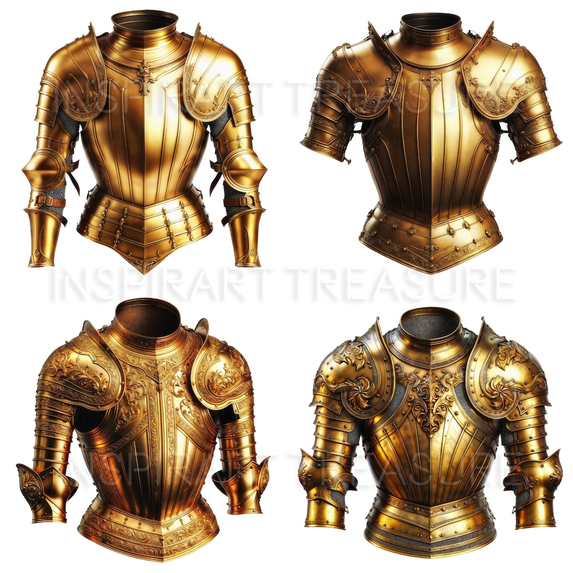 Gold Breast Plate Armor for Men Chest Plate Piece Armor Clipart ...