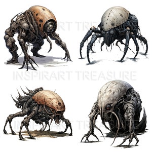 Whimsical Insect Clipart, Cosmic Alien Illustrations, DIY Crafts ...