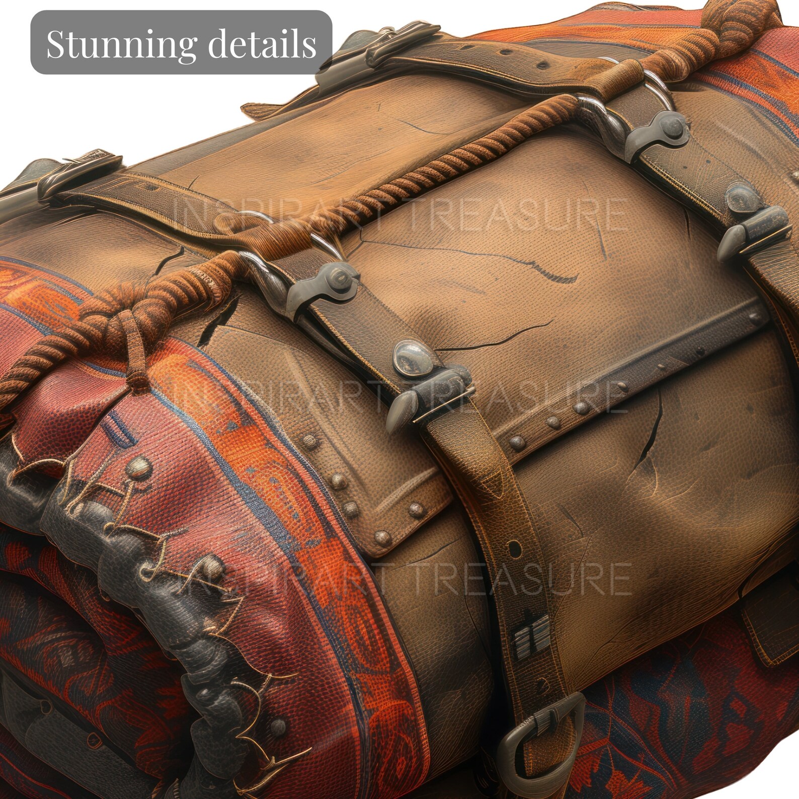 Rolled Travel Sleeping Bag Clipart, Bushcraft Bedroll for DIY Projects ...