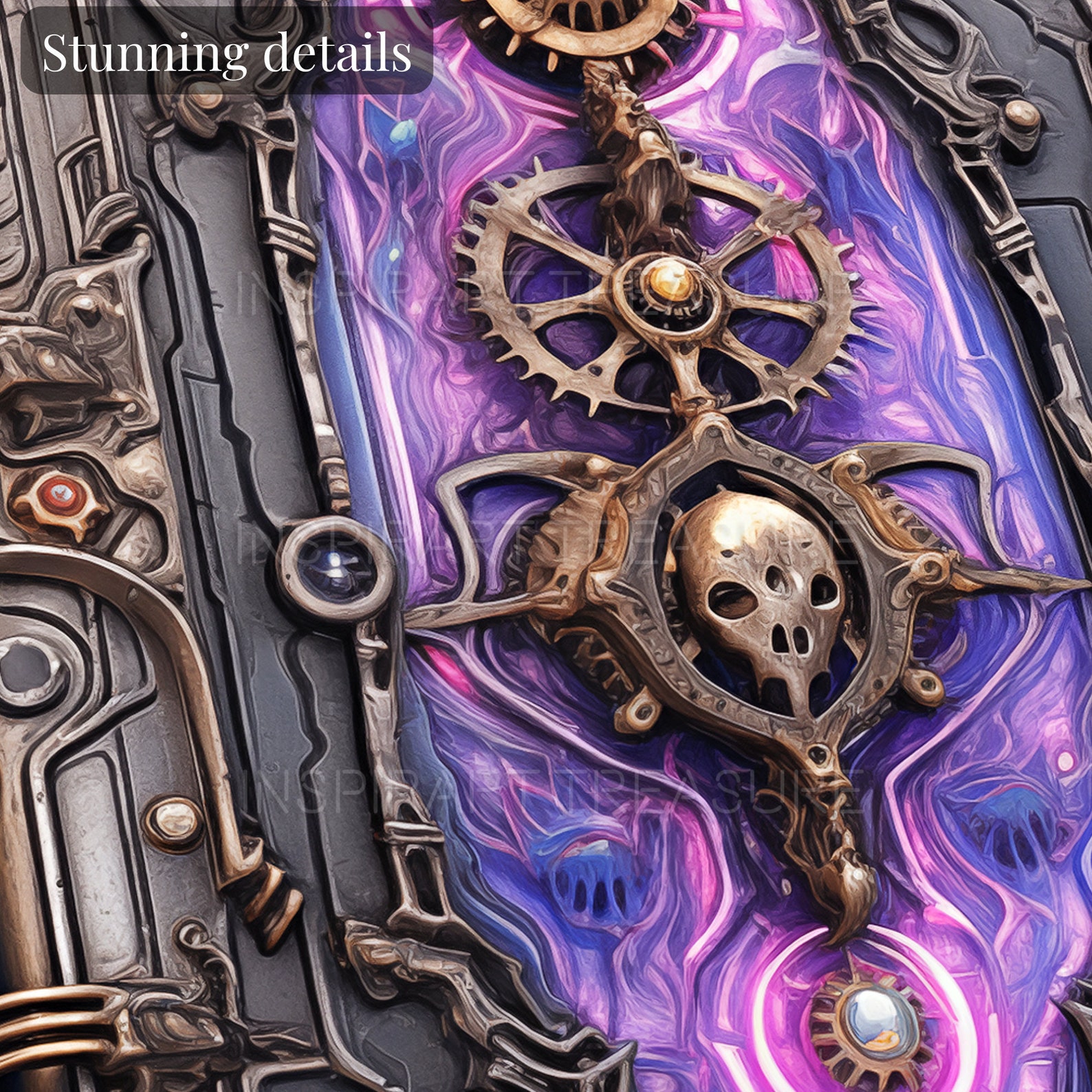 Printable Magic Spellbook 02, Fantasy Witchcraft Clipart, Digital ...