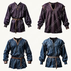 Digital Men's Medieval Tunic Clipart Historical Clothing PNG Medieval ...
