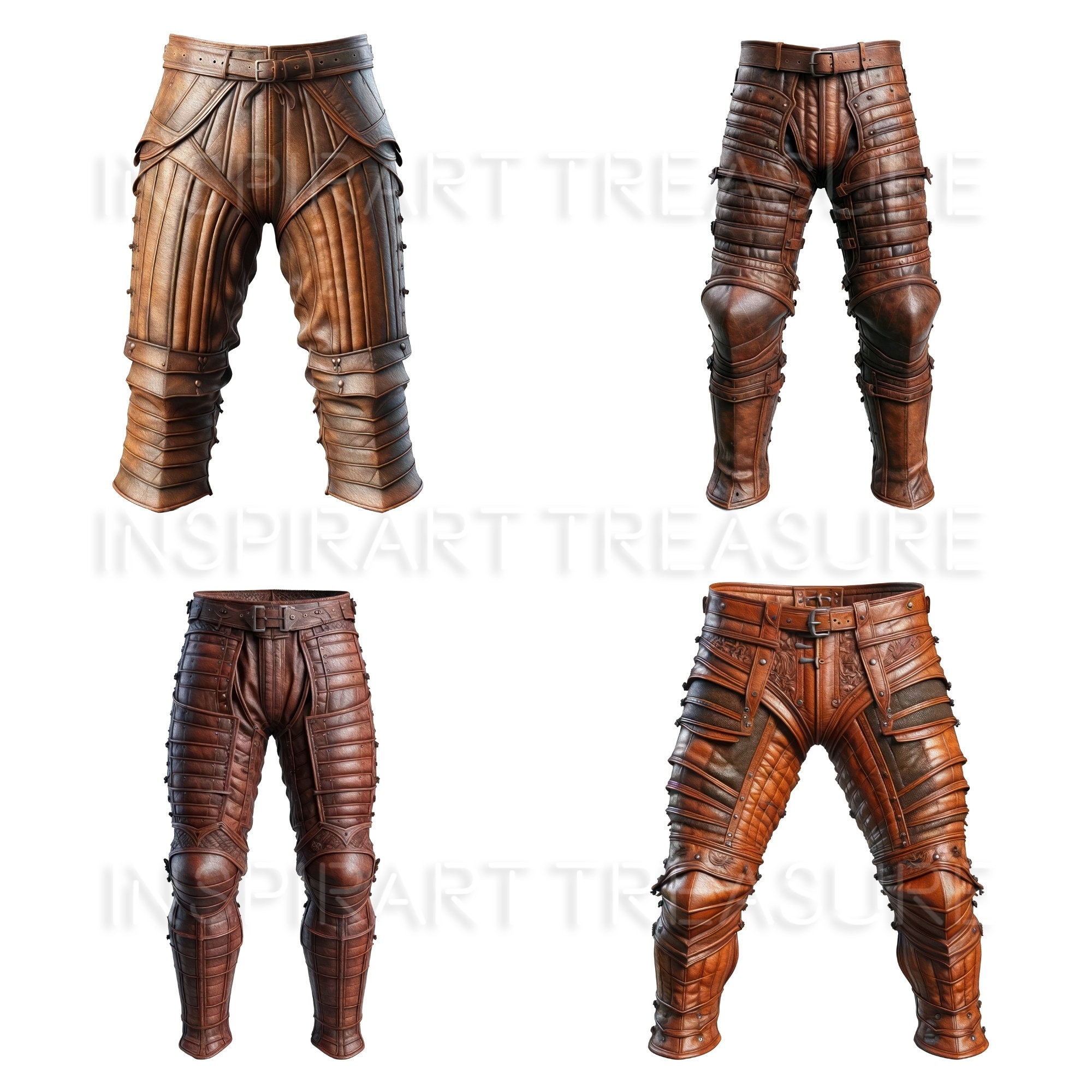 Fantasy Leather Armor Pants Clipart Combat Pants for Men Fantasy ...