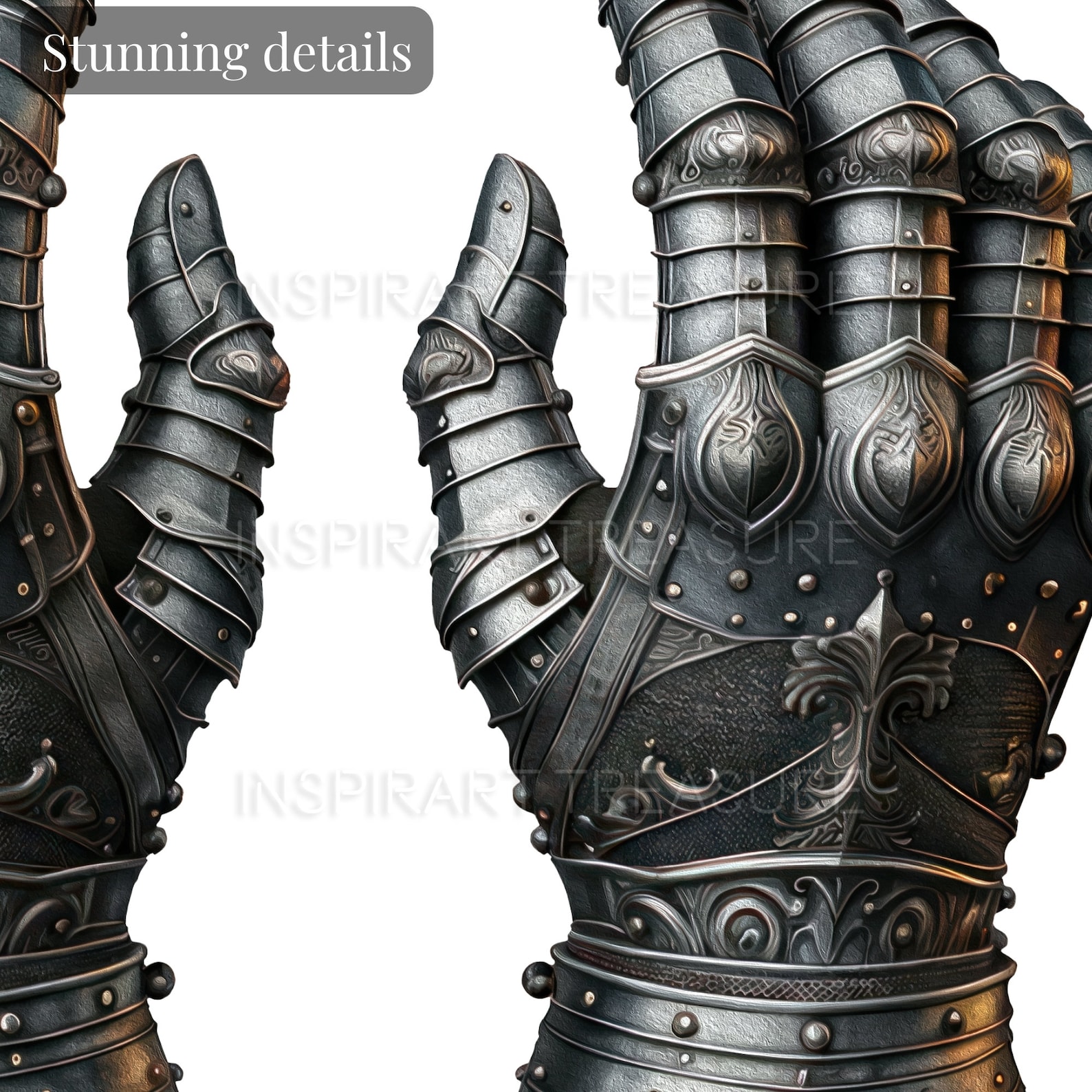 Plate Armor Gloves Clipart Armored Gauntlet Clipart Medieval Knight ...