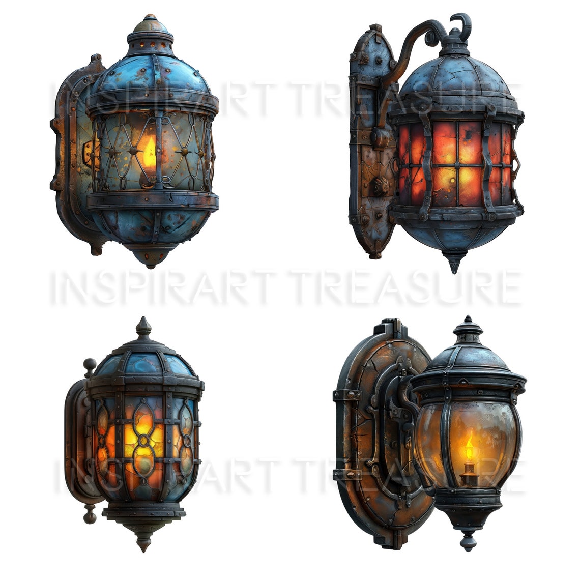 Wall Lamp Clipart Wall Candle Holder Lantern Clipart Artwork Lighting ...