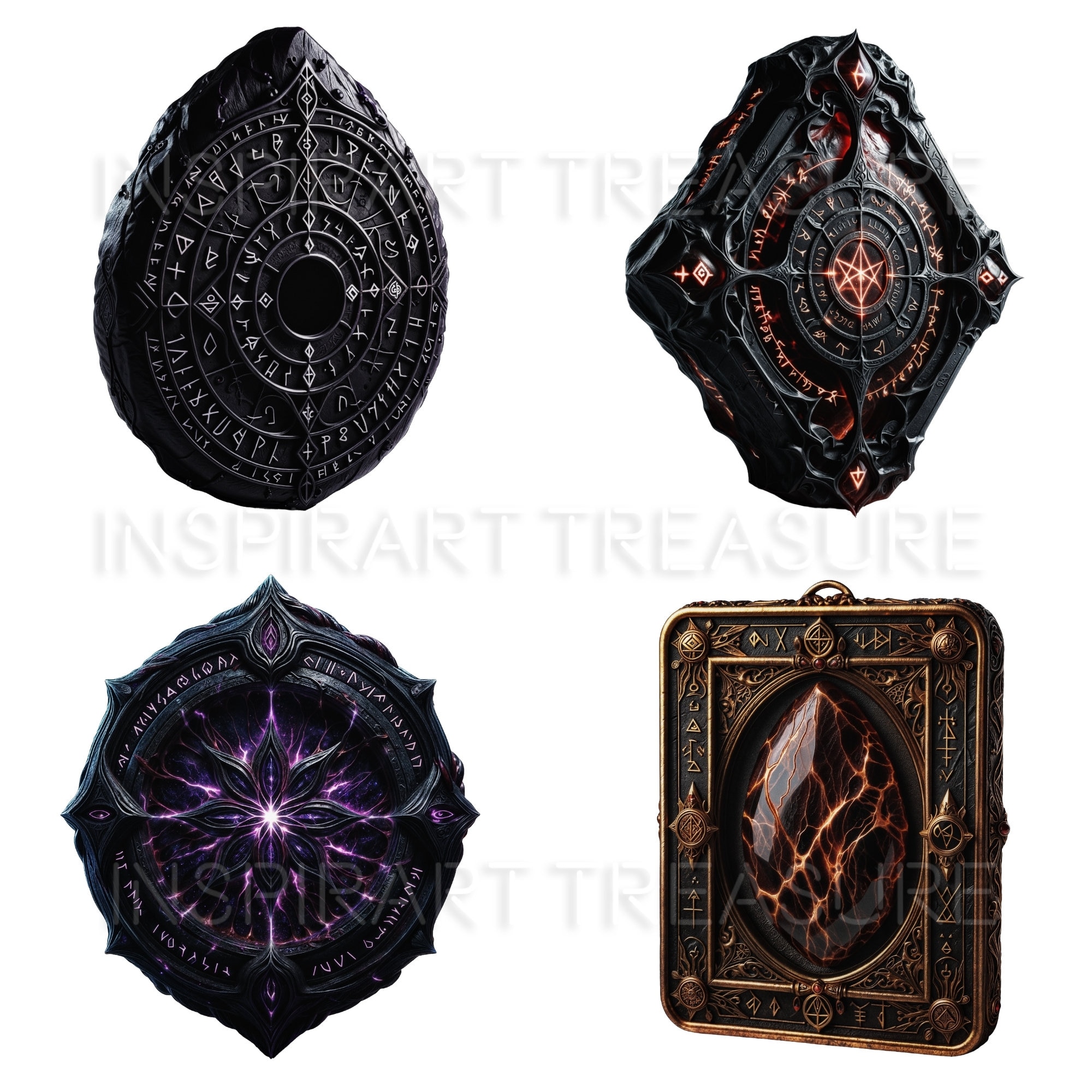 Dark Magic Amulet Clipart, Negative Energy Mysterious Artefact, Ideal ...