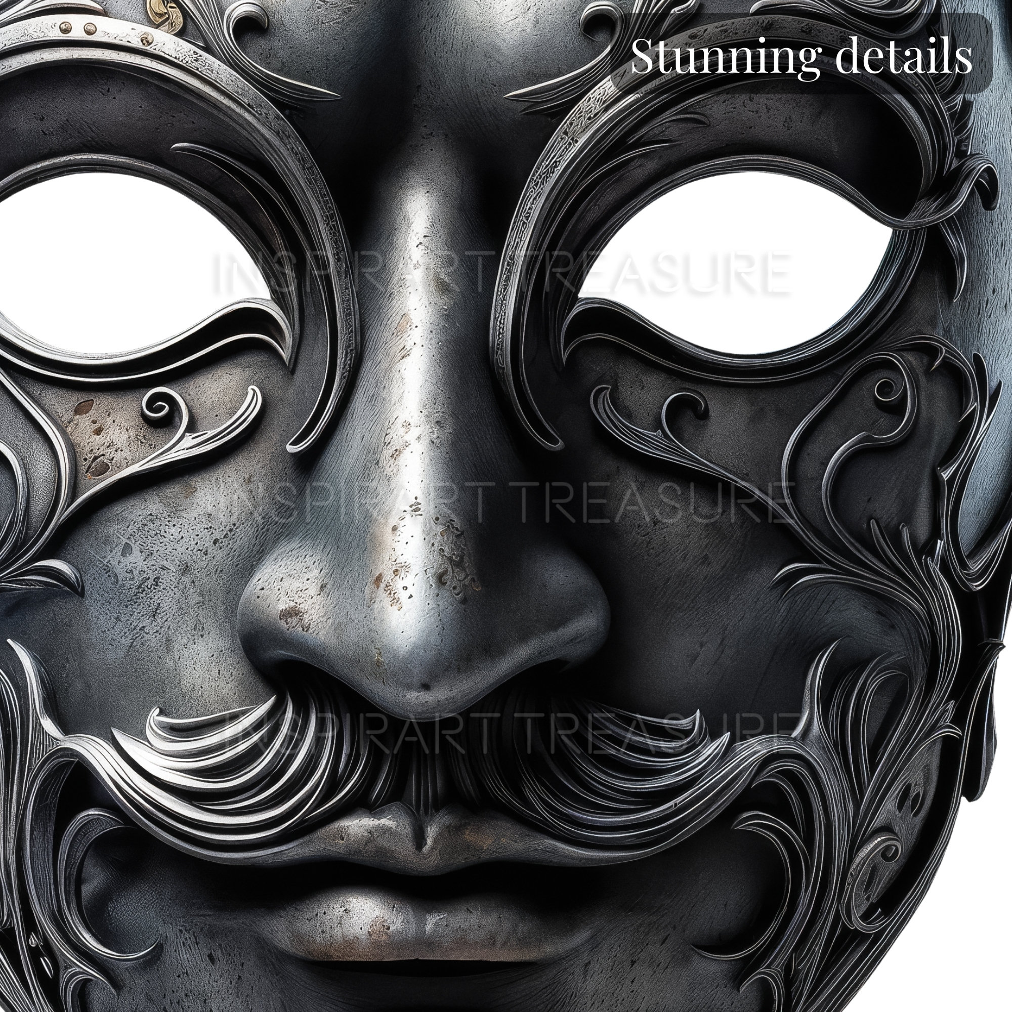 Iron Masquerade Mask Clipart PNG Carnival Masks for Man, Ideal for DIY ...