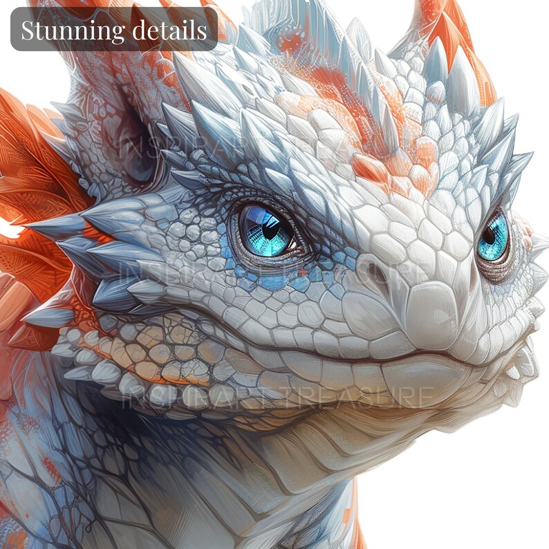 Fantasy Dragon Clipart, Enchanted Magical Dragons Art, Mythical ...
