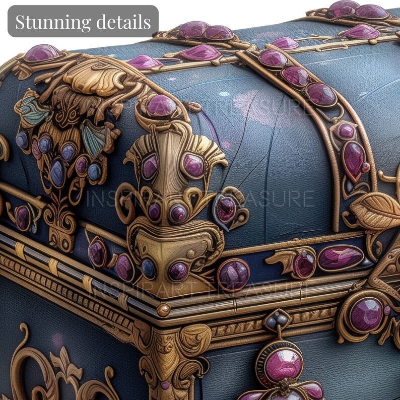 Fantasy Jewellery Box Clipart, Fairy Jewelry Box Fantasy Gift Box ...