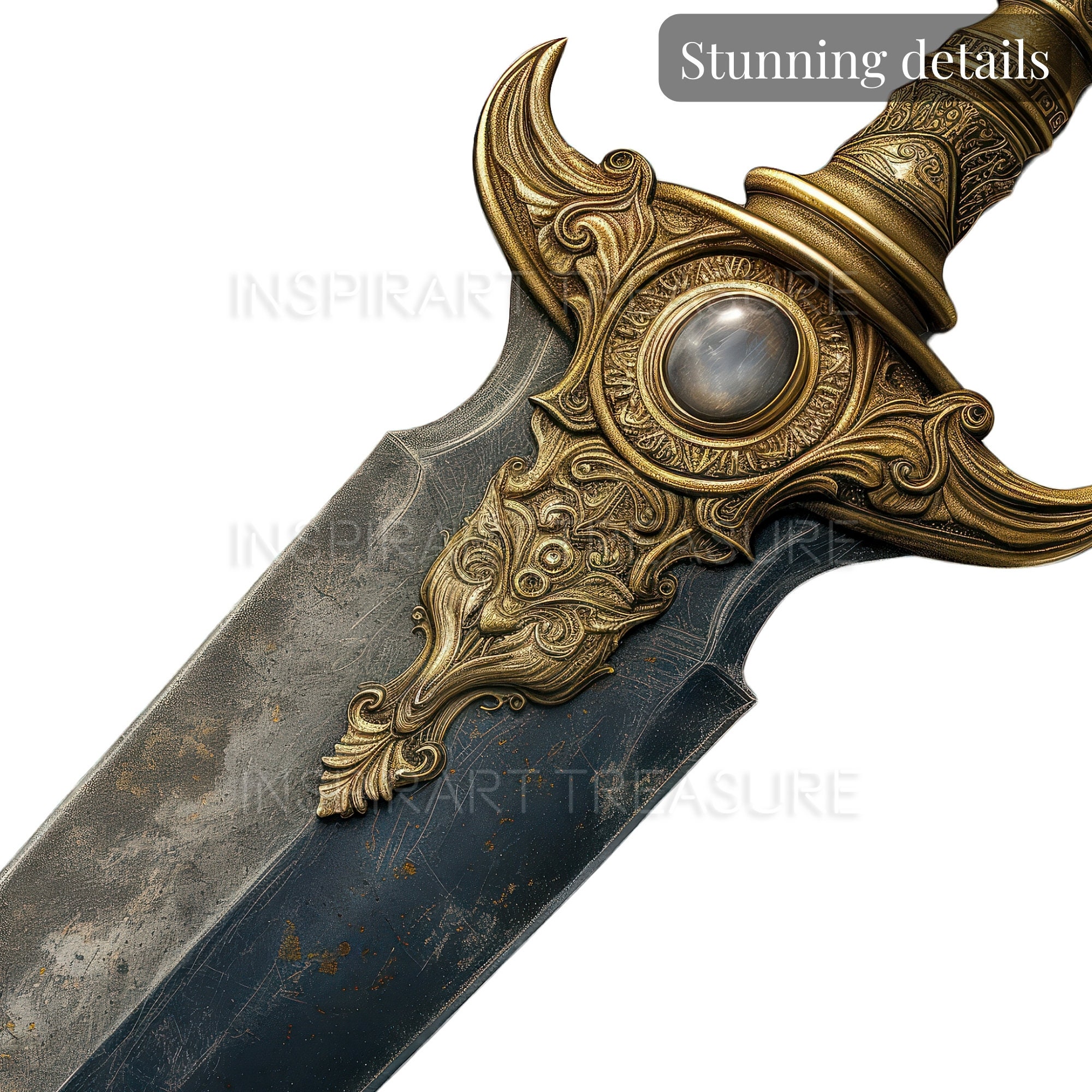 Fantasy Dagger Clipart Bundle, Medieval Dagger Designs for DIY Projects ...