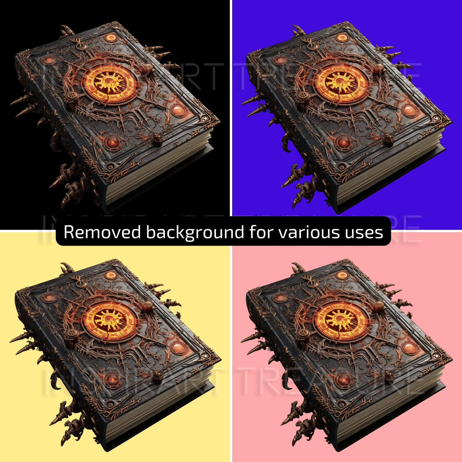 Printable Magic Spellbook 03 Fantasy Witchcraft Clipart - Etsy