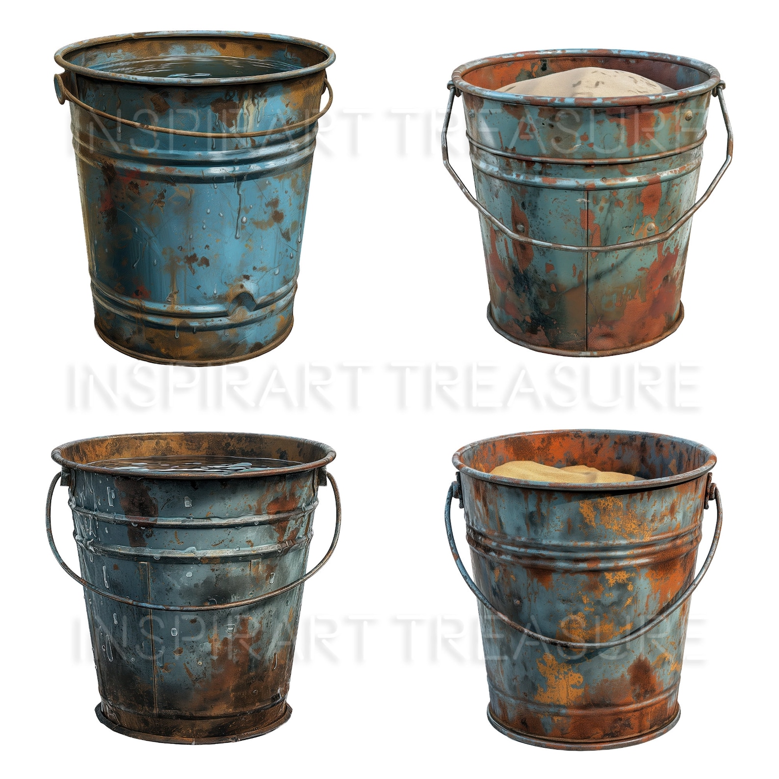 Building Bucket Clipart, Sand Bucket, Water Bucket, Dirt Bucket, Dnd ...