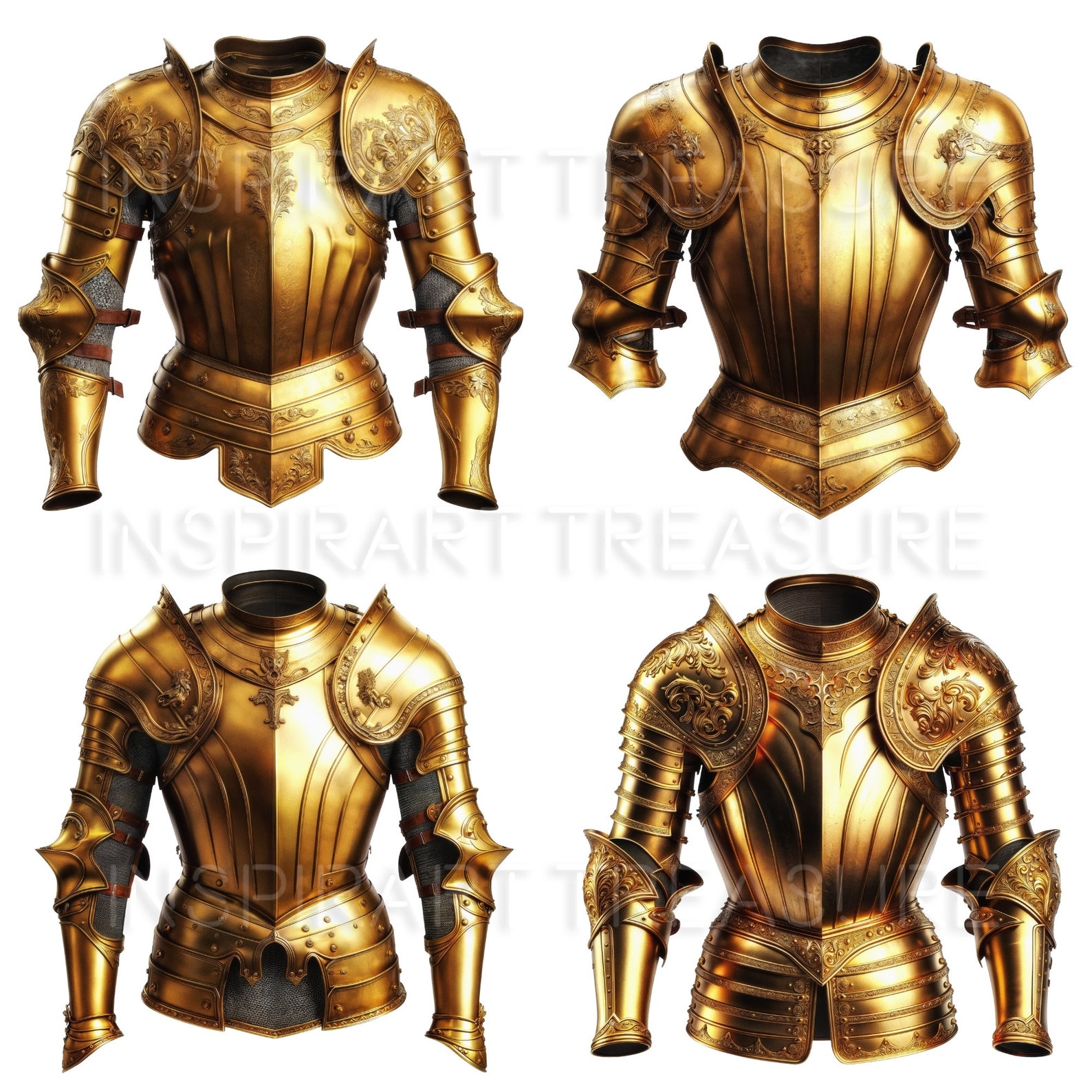Gold Breast Plate Armor for Men Chest Plate Piece Armor Clipart ...