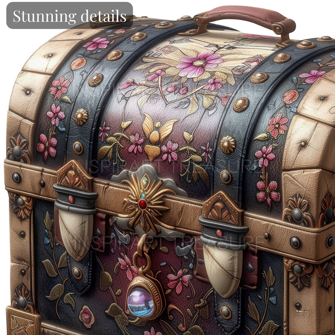 Fantasy Jewellery Box Clipart, Fairy Jewelry Box Fantasy Gift Box ...