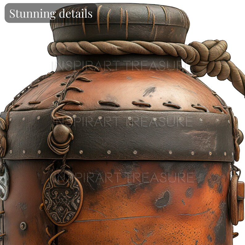 Travel Water Bottle Clipart, Small Bottle Flask Clipart, Dnd ...