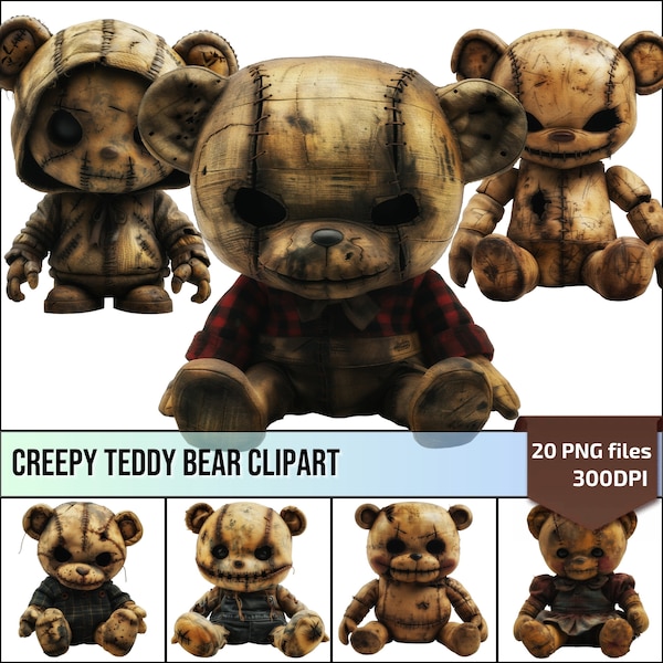 Creepy Teddy Bear - Etsy